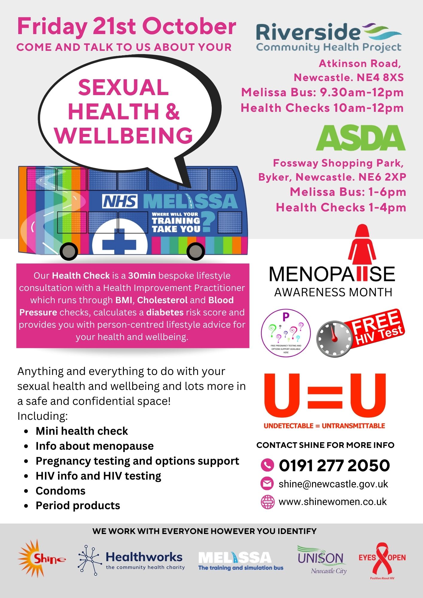 Sexual Health & Wellbeing Event Poster - Information Now